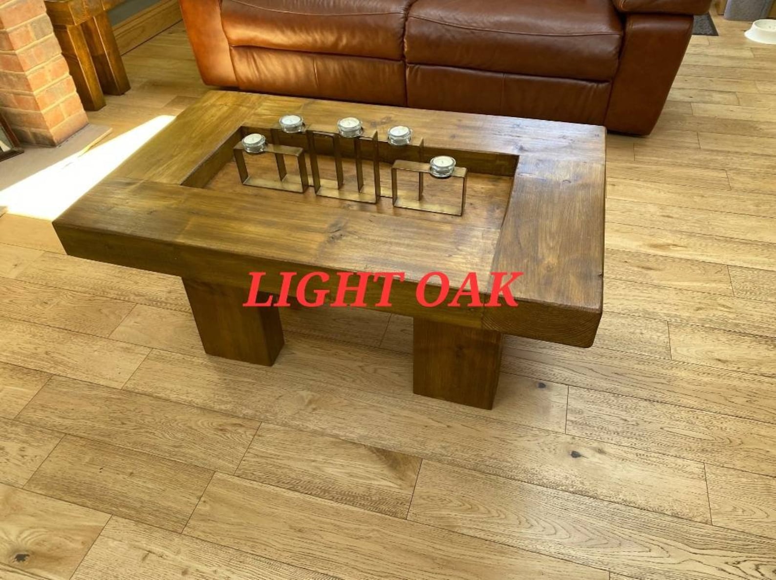 Rustic Handmade Solid Wood Sleeper Coffee Table Xtra Large - Etsy UK