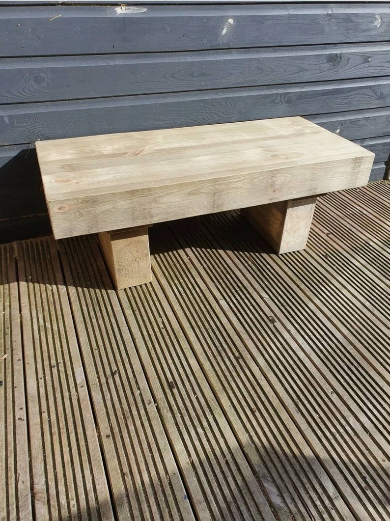Sleeper Garden Bench Seat - Etsy