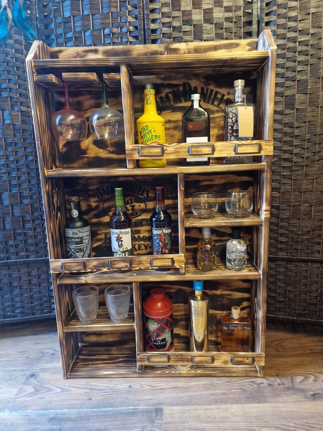 Rustic Bar Shelf Rack Indoor/outdoor - Etsy