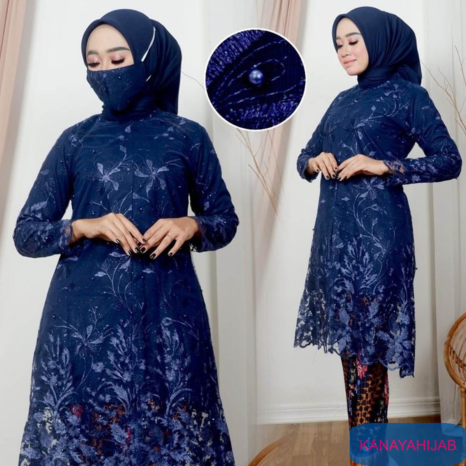 Jumbo Brukat Tunic Kebaya for a Fashionable Muslim Look, Kebaya, Brukat ...