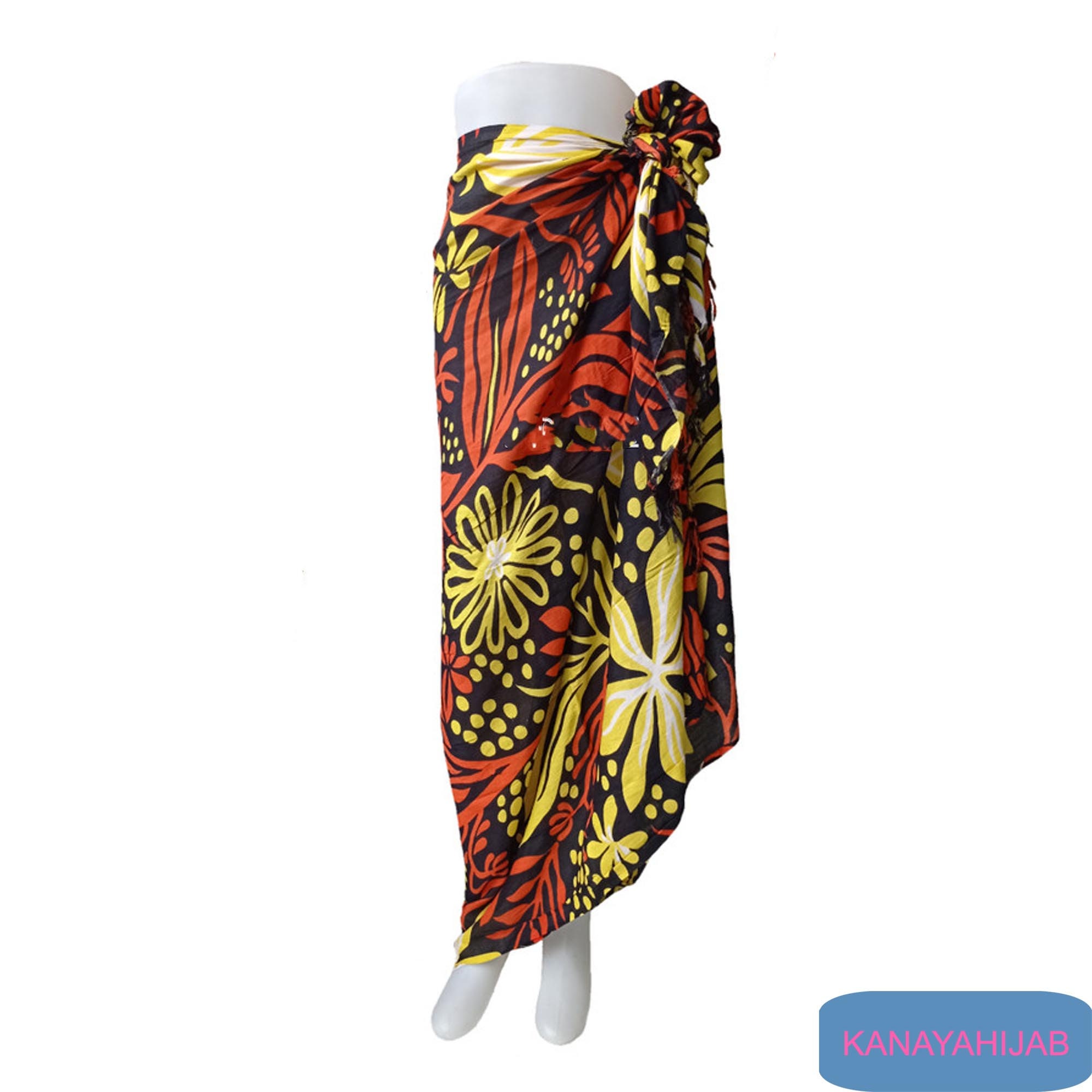 Beach Charm: Flower Motif Balinese Fabric for a Cheerful Holiday ...