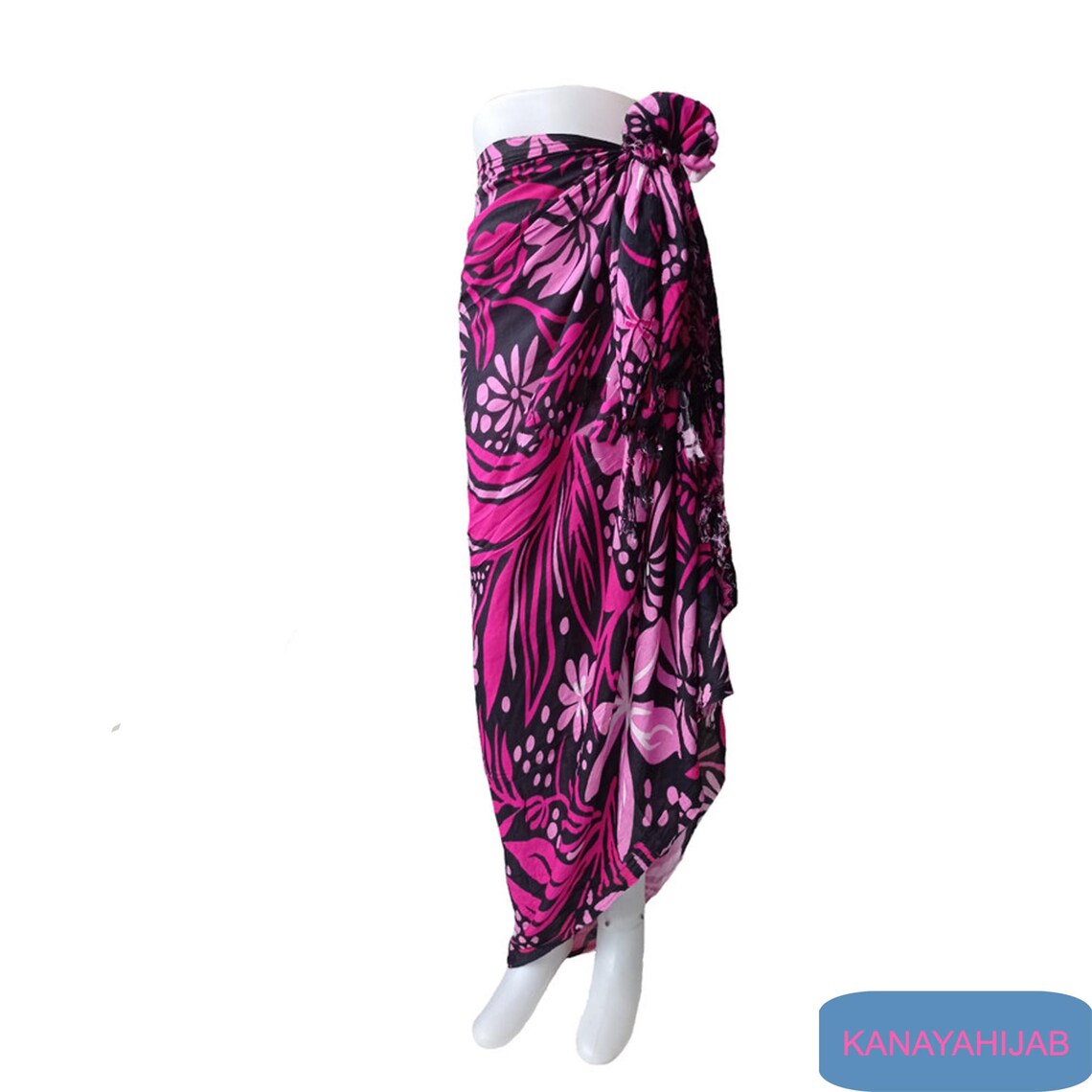 Beach Charm: Flower Motif Balinese Fabric for a Cheerful Holiday ...