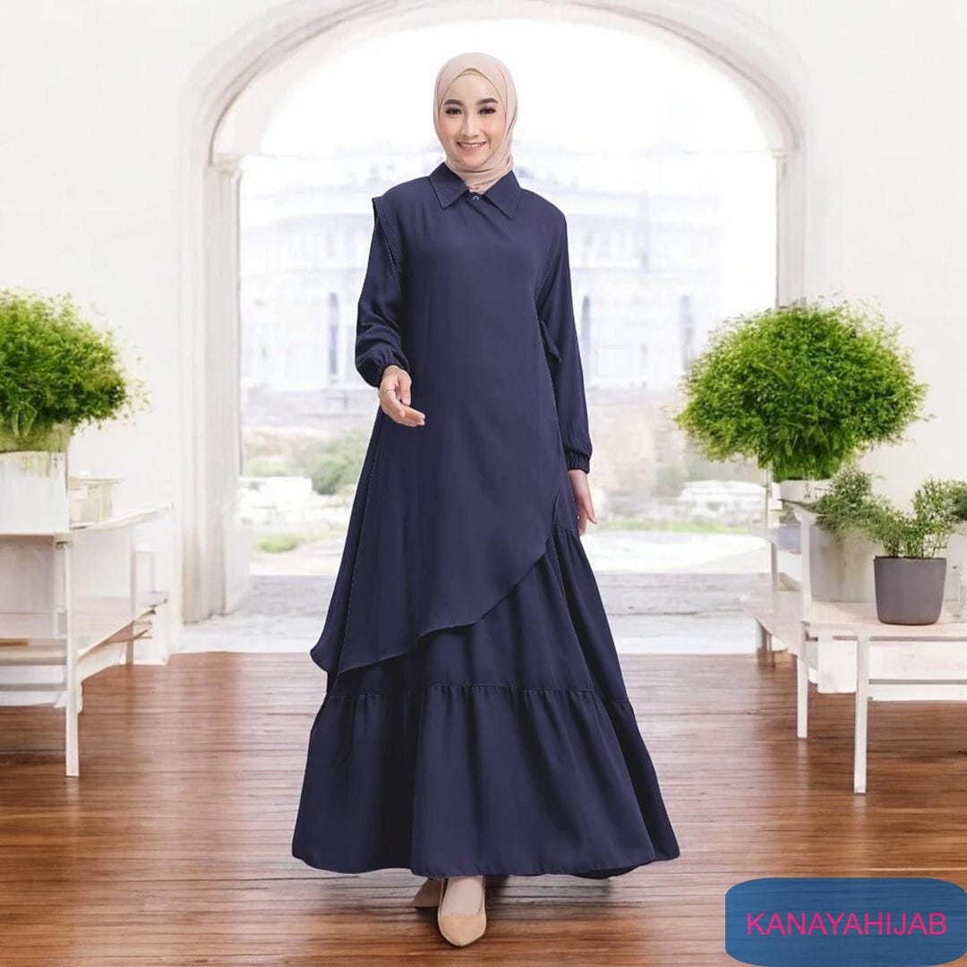 Iqra Outer Vest Gamis Suit, Stylish and Contemporary Design, Muslimah ...