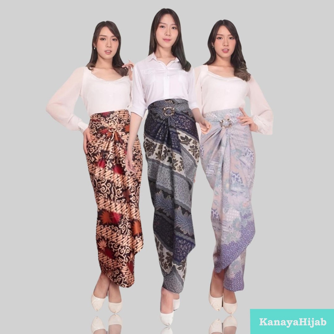 Latest Motif Batik Wrap Skirt - Classy Appearance With a Modern Touch ...