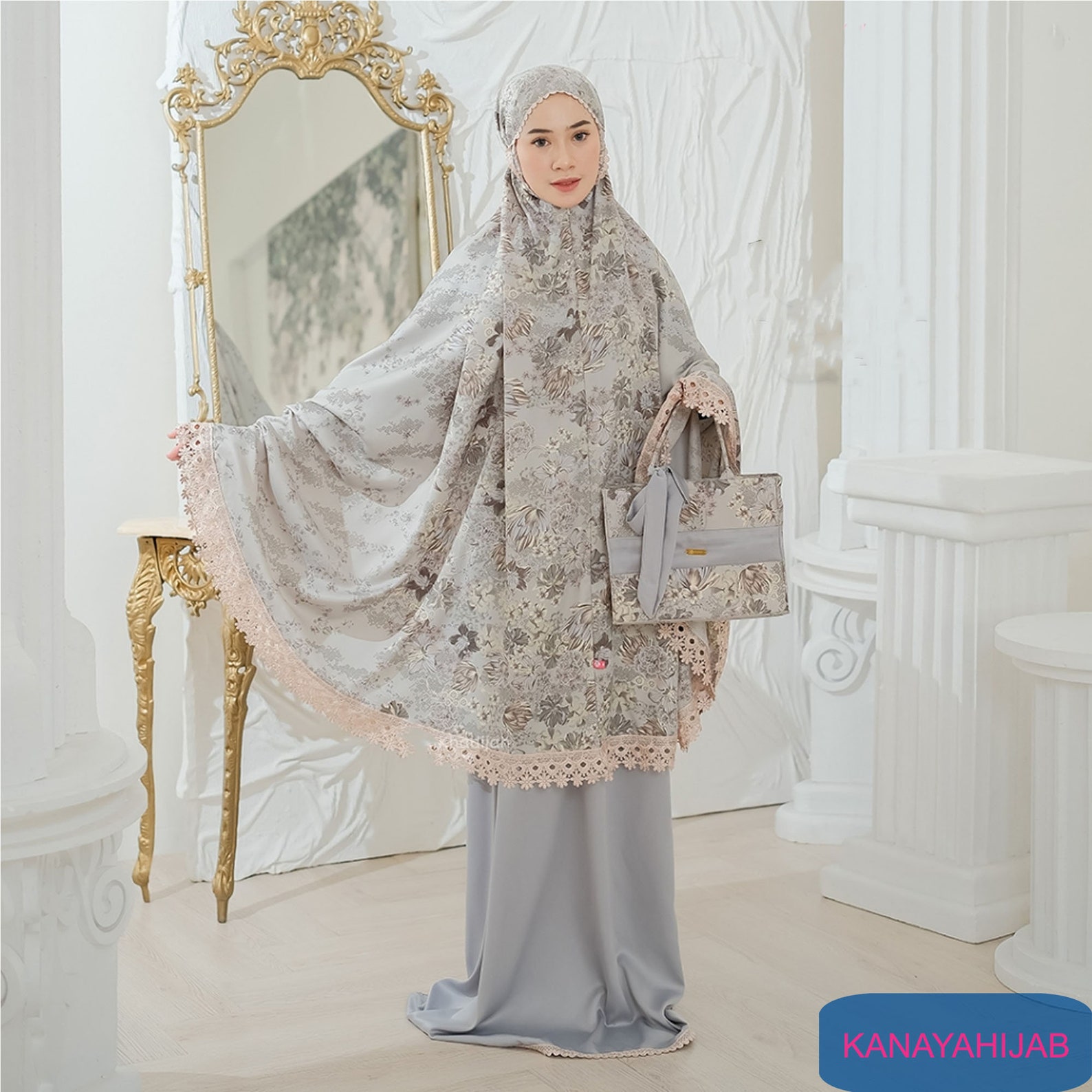 Premium Jumbo Adult Mukena - Arunika, Stunning Luxury Design, Prayer ...