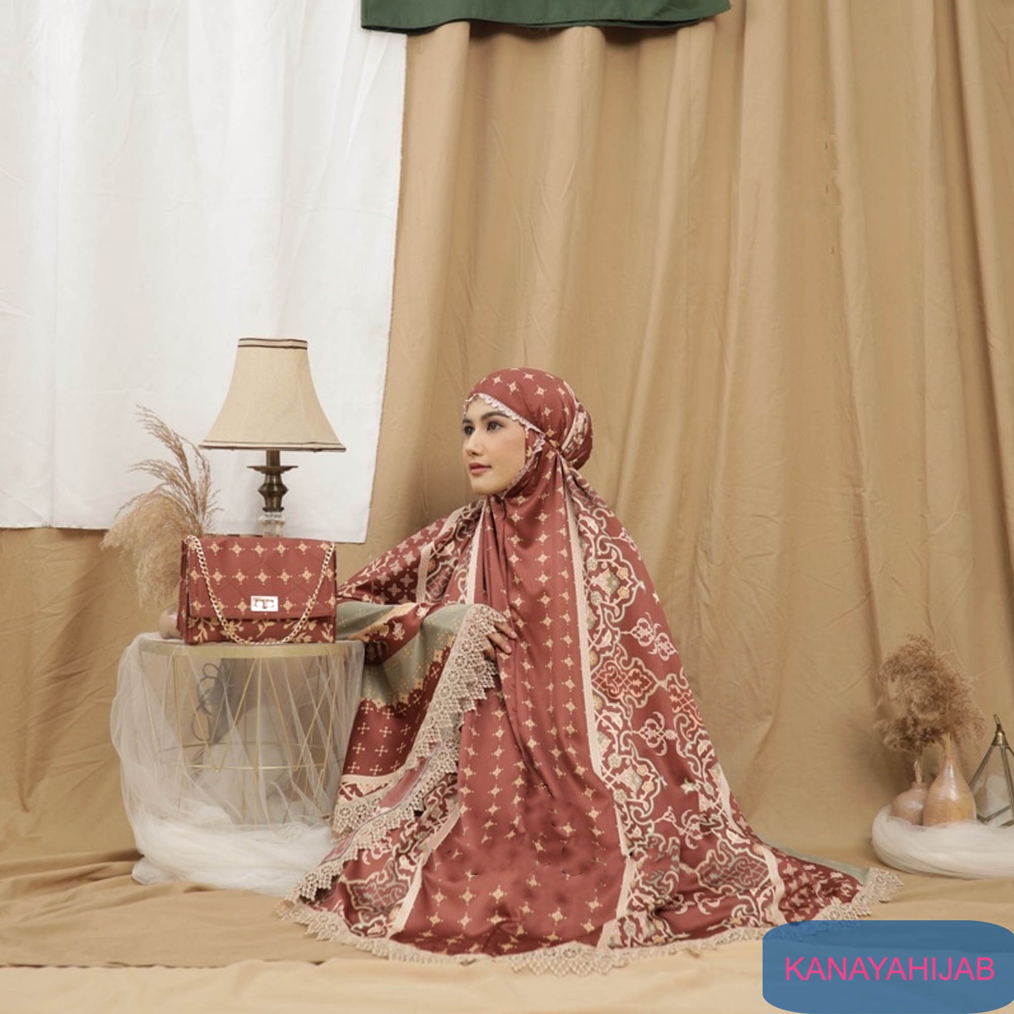 Classy Style: Mukena Silk Daily 2in1 Bag Motif and Luxury Lace Series ...