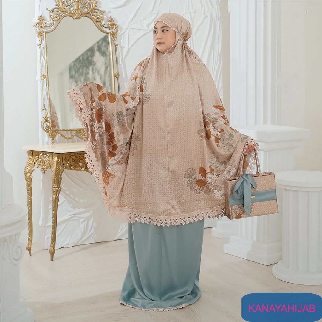 Premium Jumbo Adult Mukena - Arunika, Stunning Luxury Design, Prayer ...