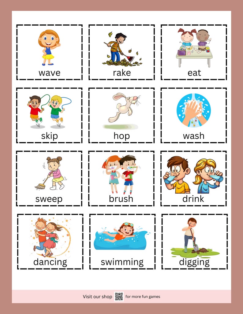 Charades Game for Kids - Charades Game, Memory Game, Dramatic Play ...