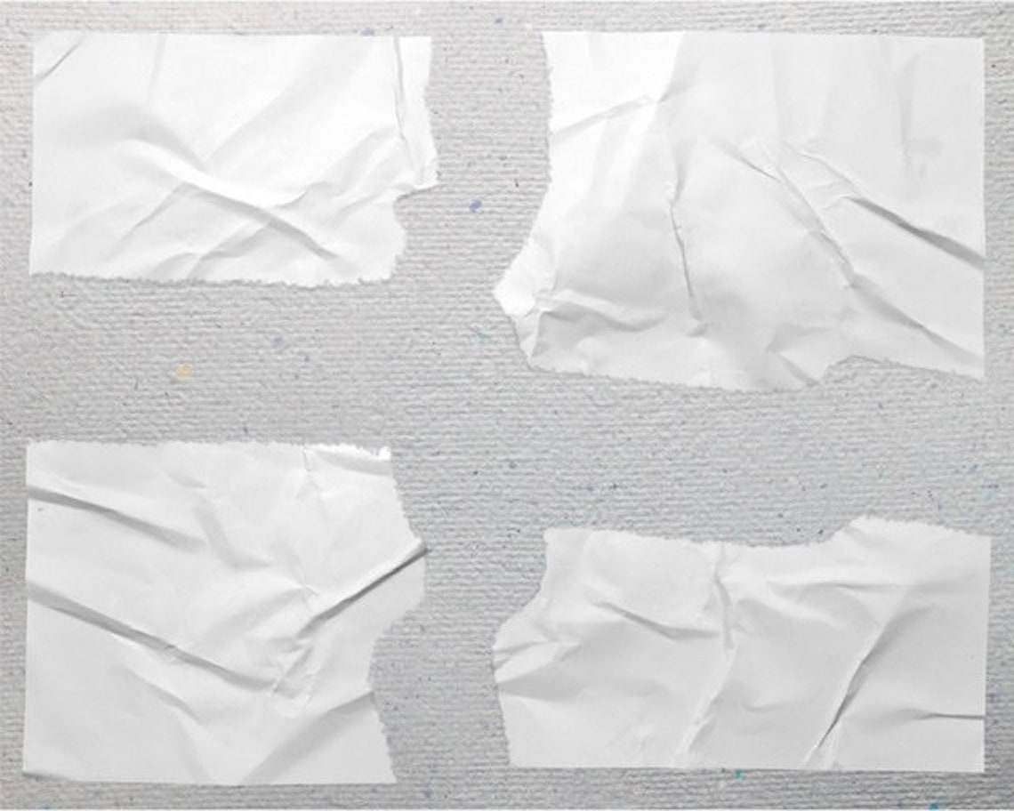 Ripped paper texture overlay clipart set. Colored paper torn | Etsy