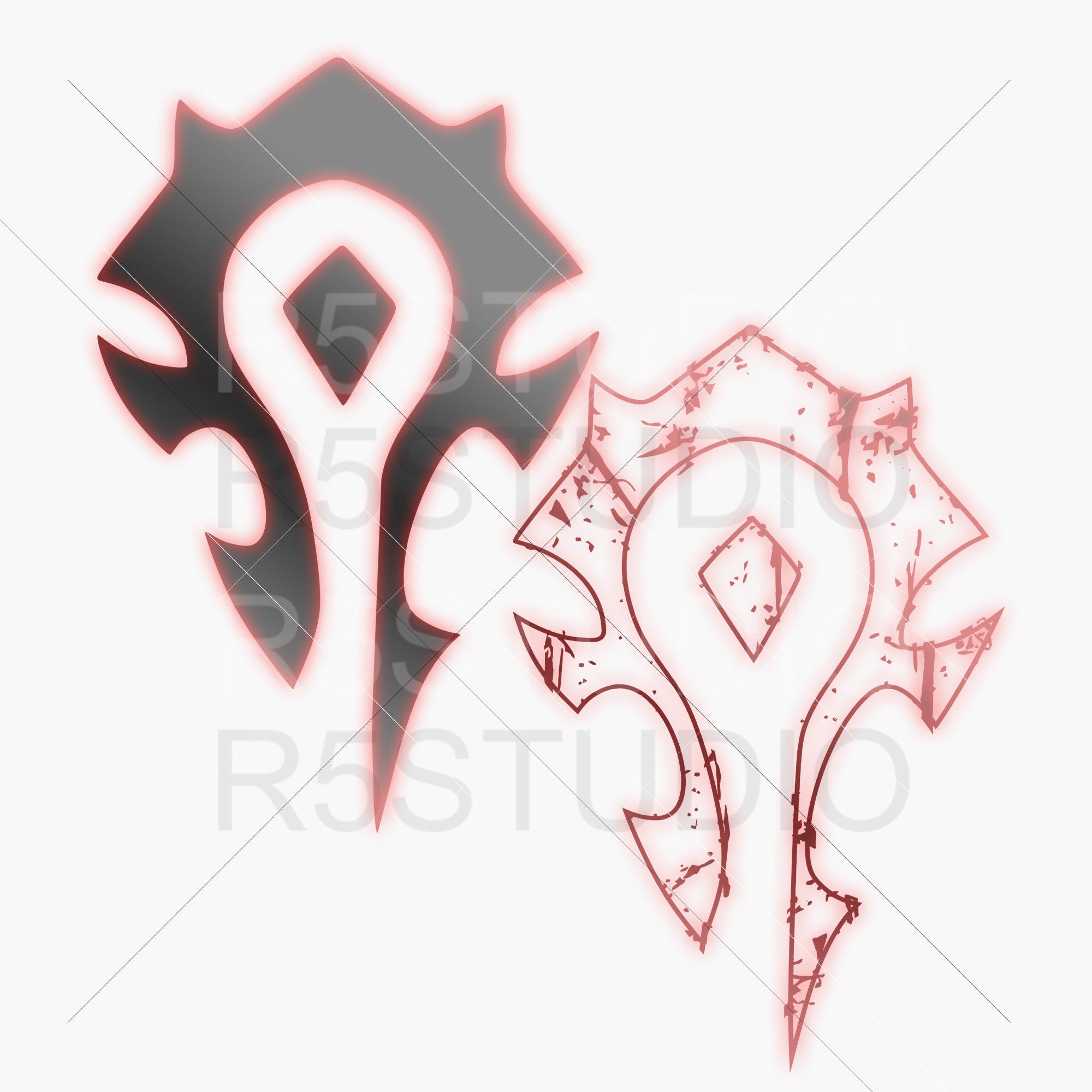 Horde Sigil World of Warcraft logo crest icon SVG AI EPS | Etsy