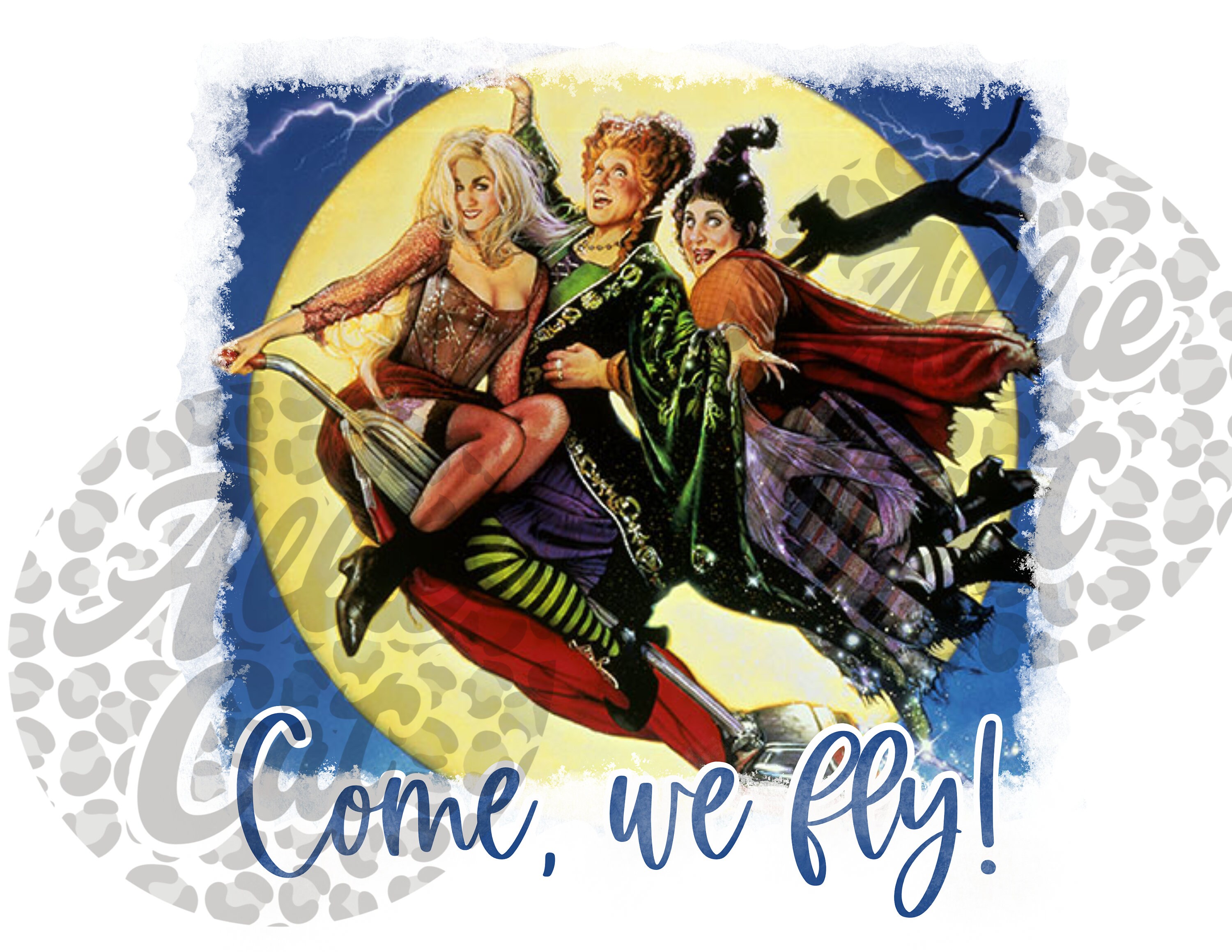 Come We Fly Hocus Pocus PNG Digital Sublimation for Shirts Halloween - Etsy