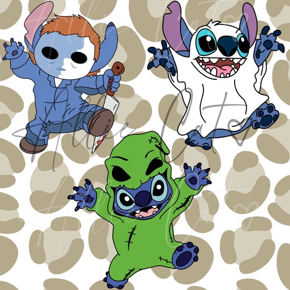 Halloween Stitch PNG Digital File Michael Myers Ghost Monster - Etsy