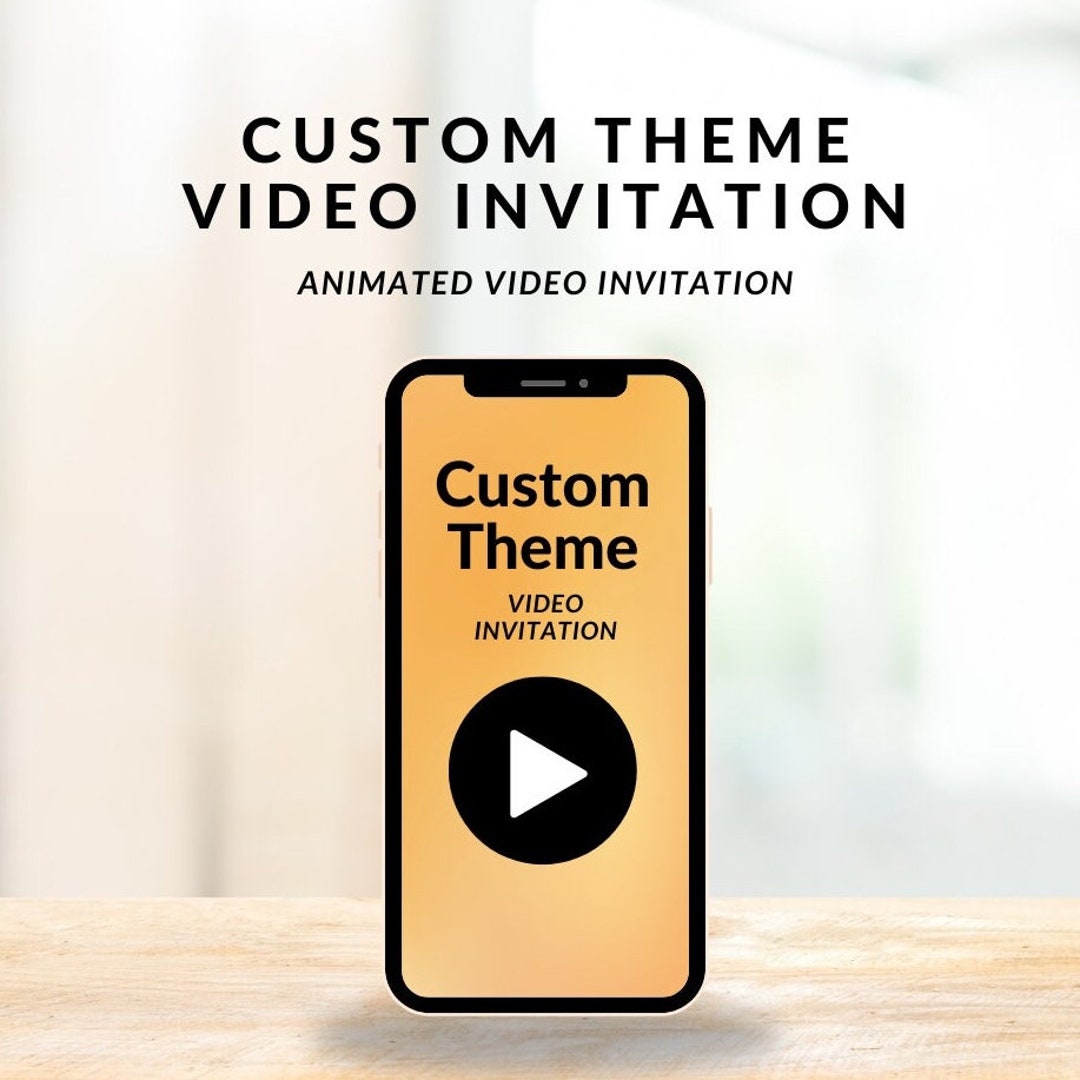 Custom Theme Video Invitation, Animated Video Invitation, Choose Your ...
