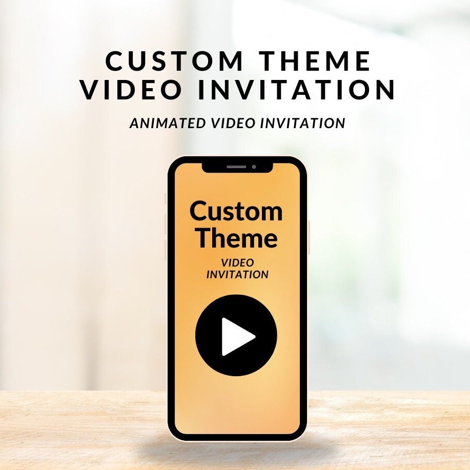 Custom Theme Video Invitation, Animated Video Invitation, Choose Your ...