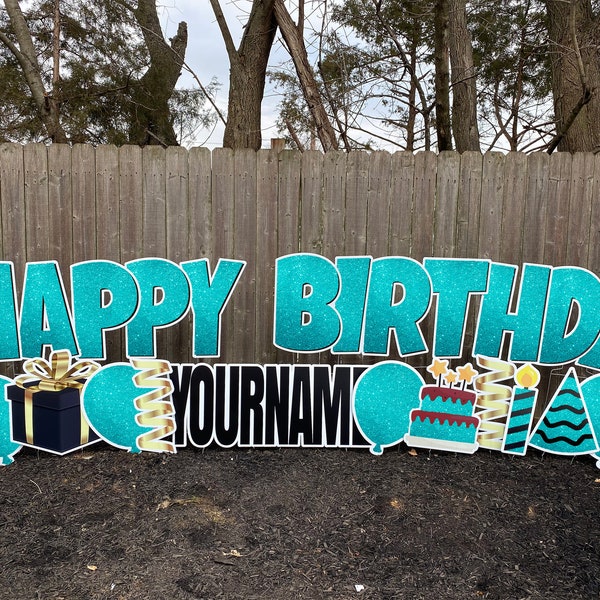 Happy Birthday Sign - Etsy