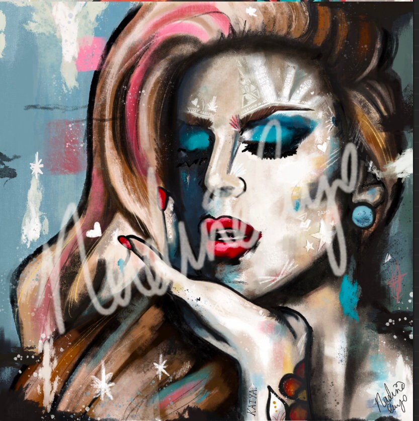 Katya Digital Painting Drag Queen - Etsy UK