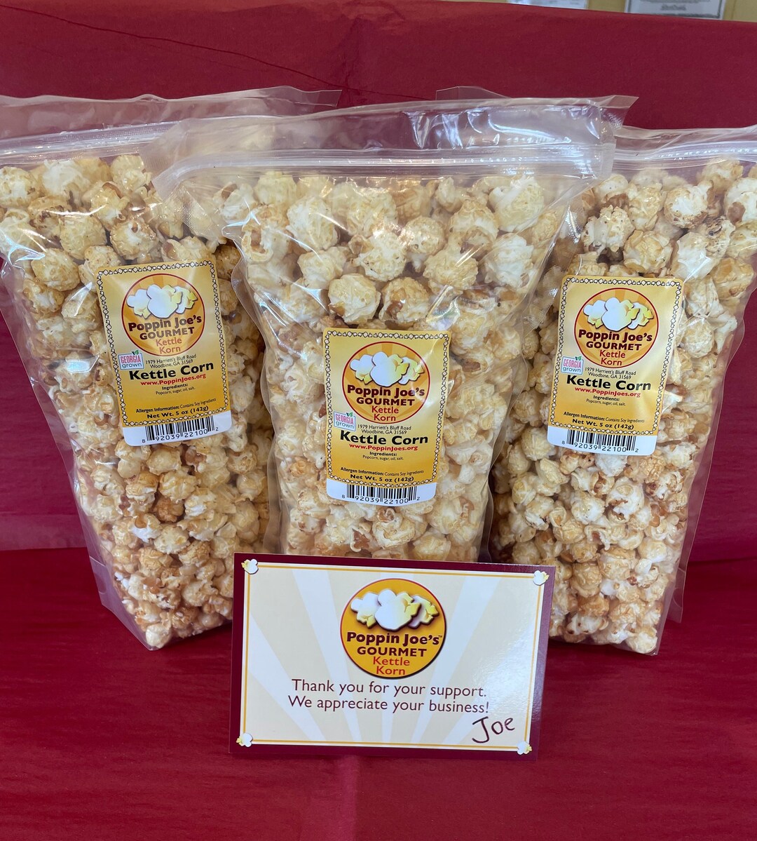 3- 5oz Bags of Poppin Joes Kettle Korn - Etsy