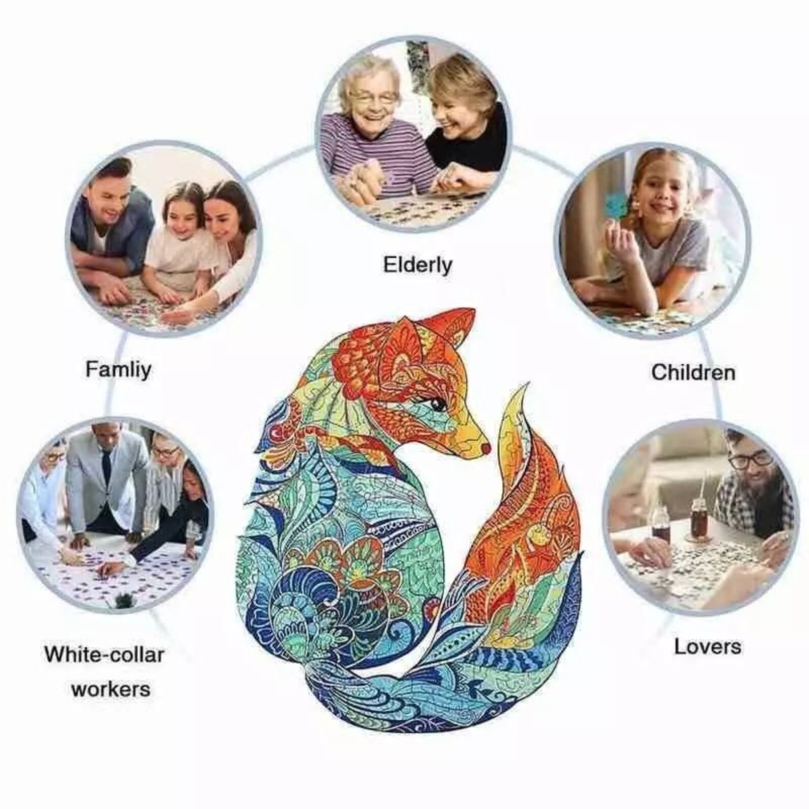 Africa Safari Animals Color Elephant Wooden Jigsaw Puzzle 3D - Etsy