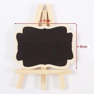 Wooden Mini Chalkboard Portable Wedding Party Stand Table Decor Message ...