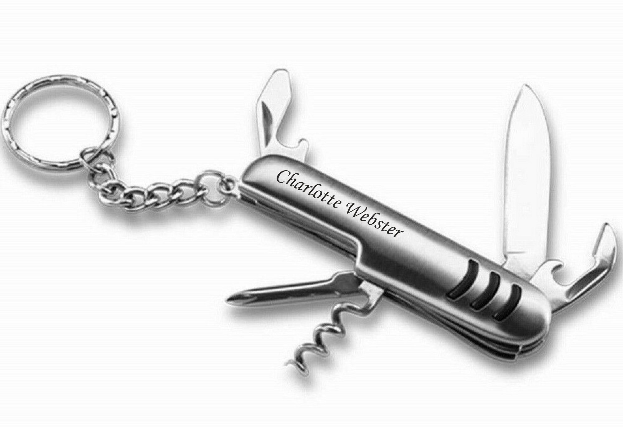 Corkscrew Keychain - Etsy UK