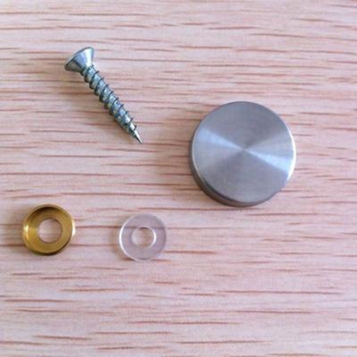 Screw Caps and Covers Round Shape (satin,chrome and Golden Platted ...