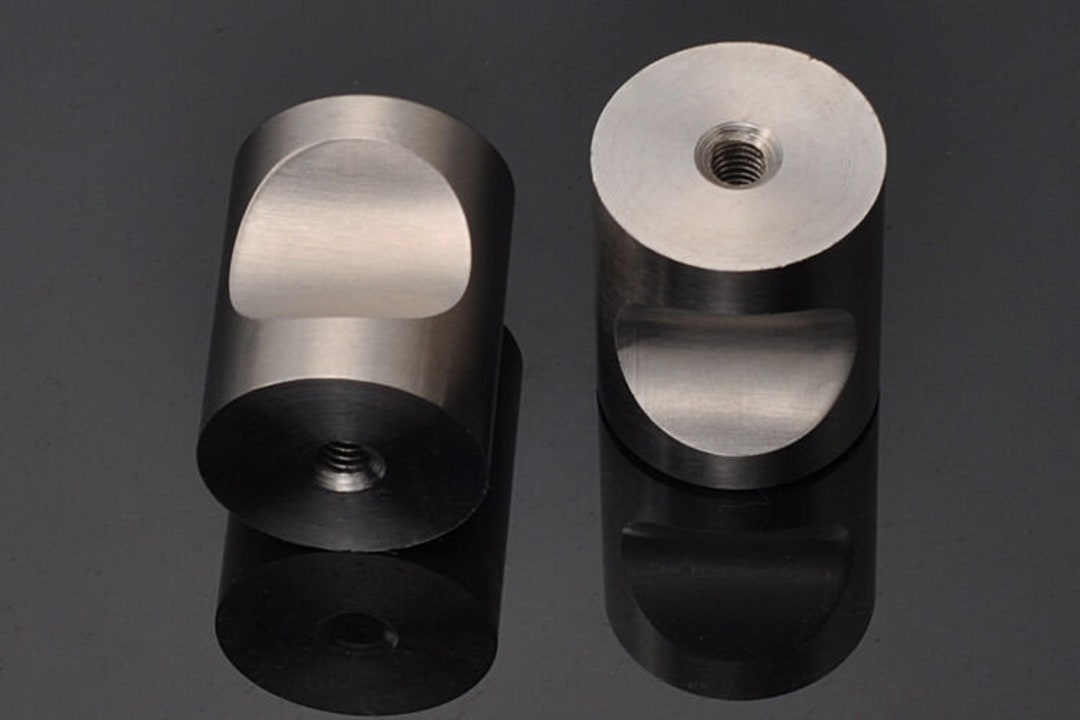 Brushed Stainless Steel Kitchen Cabinet Knobs Drawer Handles Cupboard ...