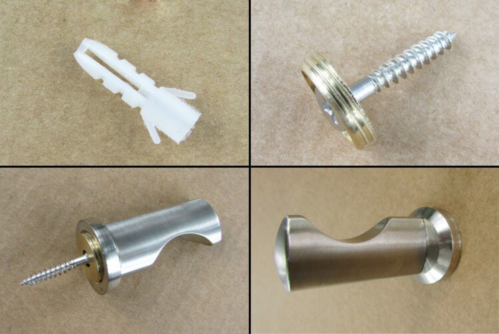 Single Hook Holder Copper Plated Matt Robe Towel Jacket Coat Bathroom ...