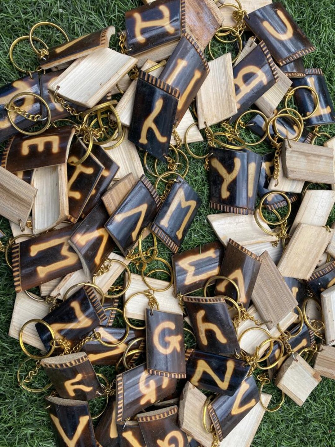 Personalised Keyring, Fob, Keychain, Bamboo Fob, Key Ring Fob, Wood Fob ...