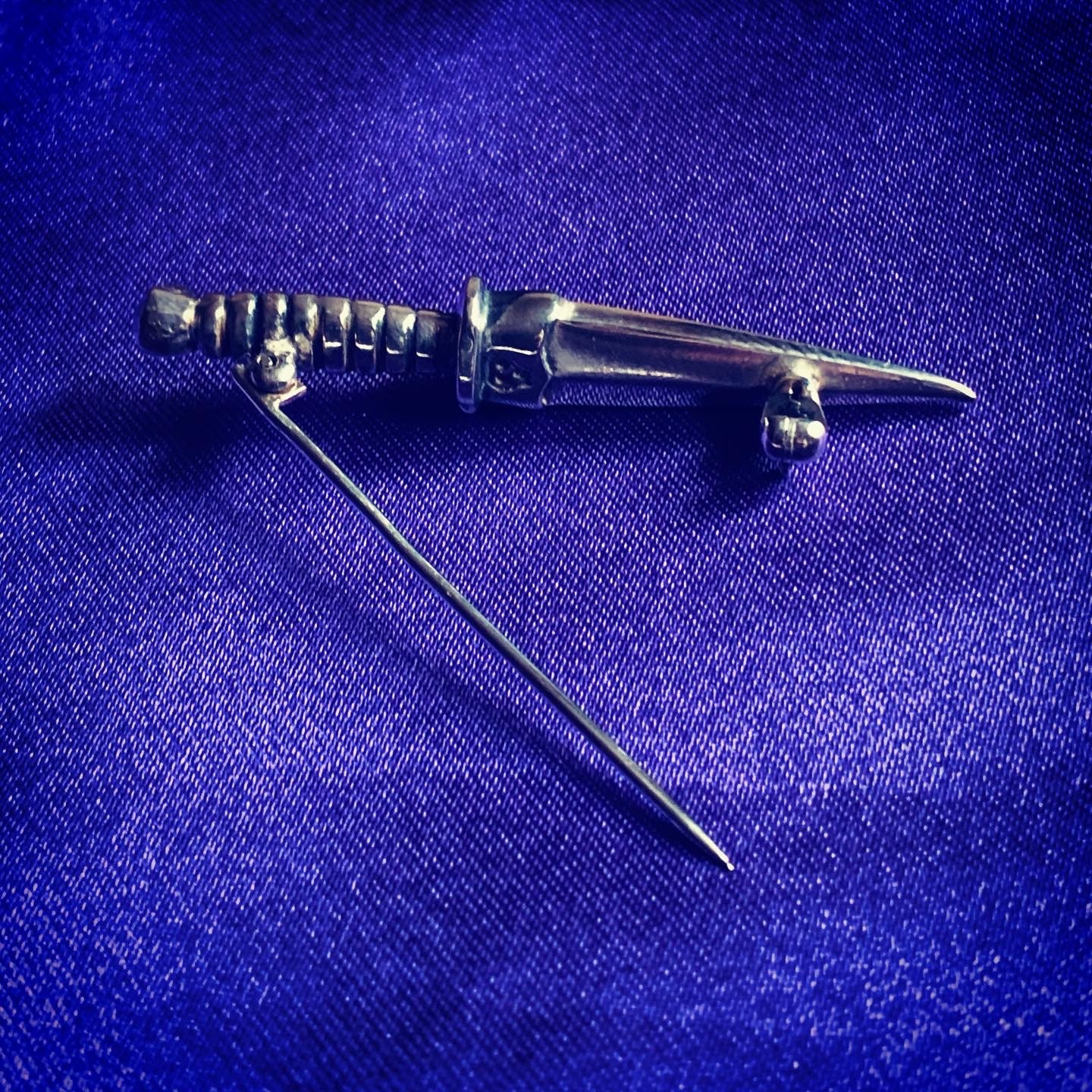 Solid Sterling Silver WW2 Commando Dagger Tie Pin - Etsy