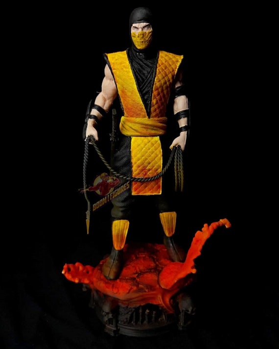 Mortal Kombat Scorpion Hanzo Hasashi Premium Format Action - Etsy