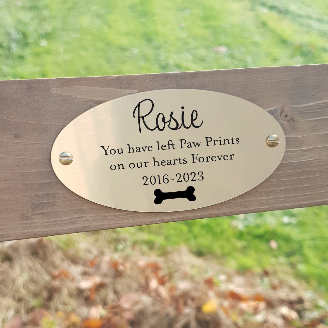 Personalised Pet Memorial Plaque, Garden Pet Plaque, Dog Memorial, Dog ...