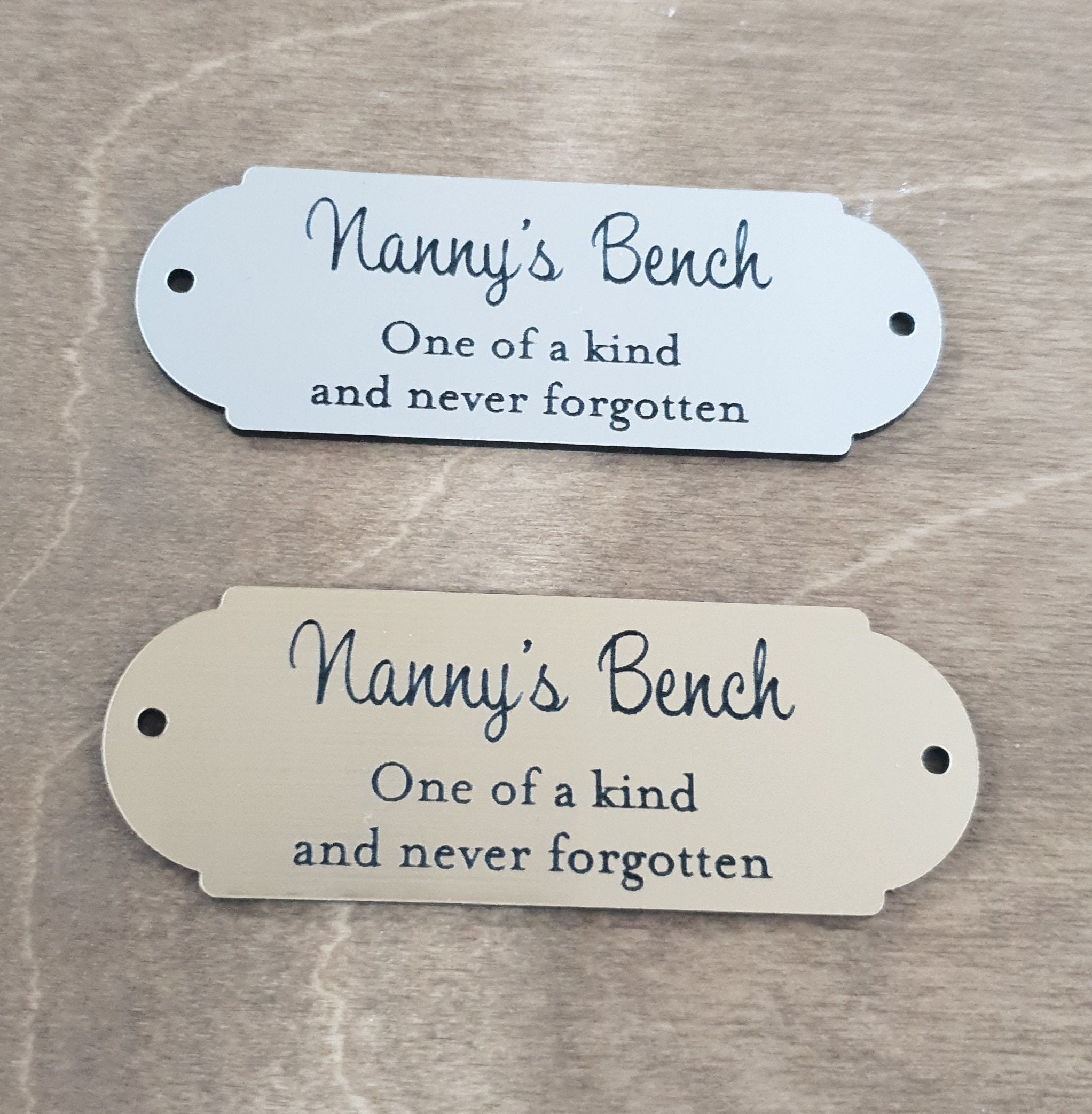 Personalised Bench Plaquesname Tags All Weather Memorial - Etsy UK
