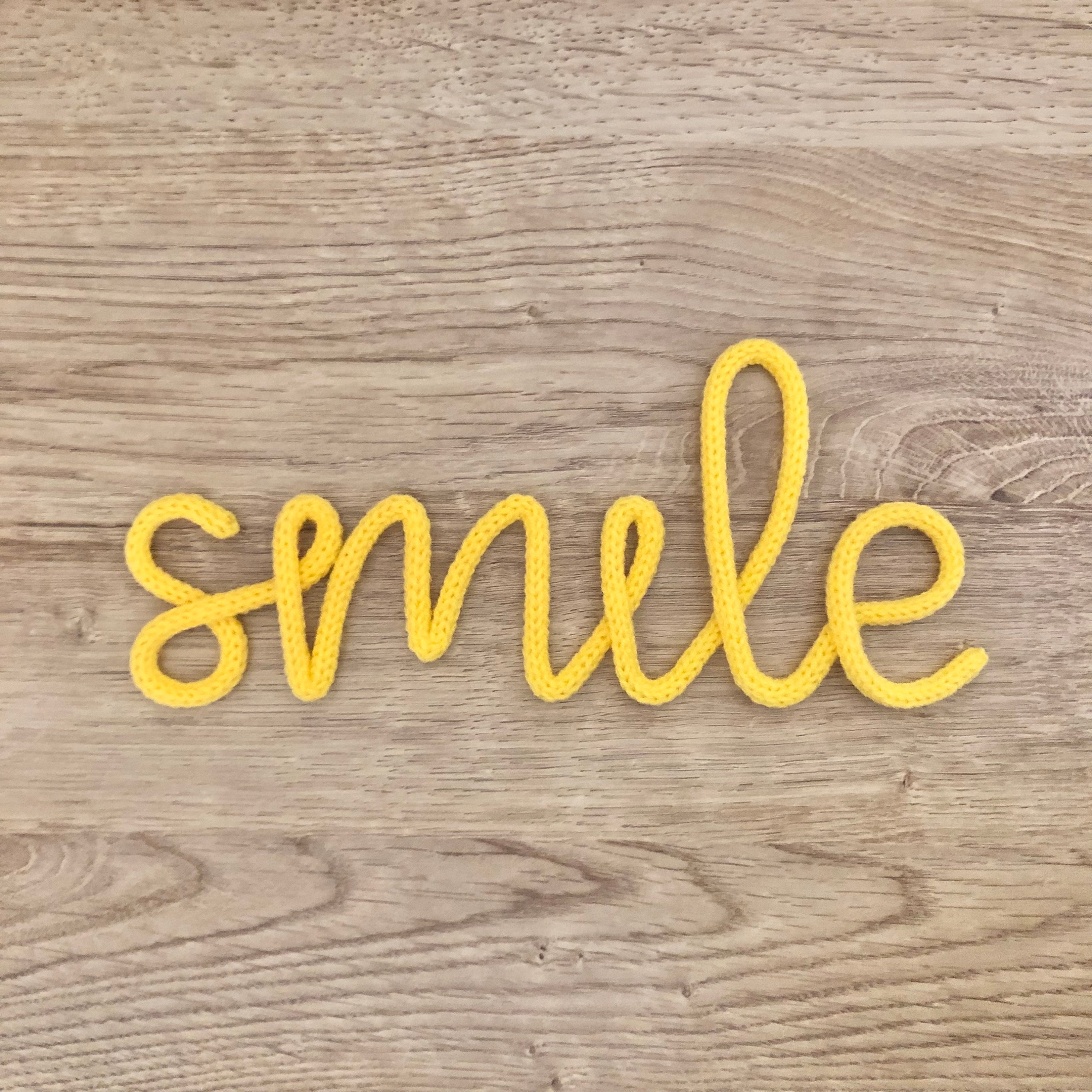 Knitted Wire Words DIY Kit: Icord Wire Craft - Etsy UK