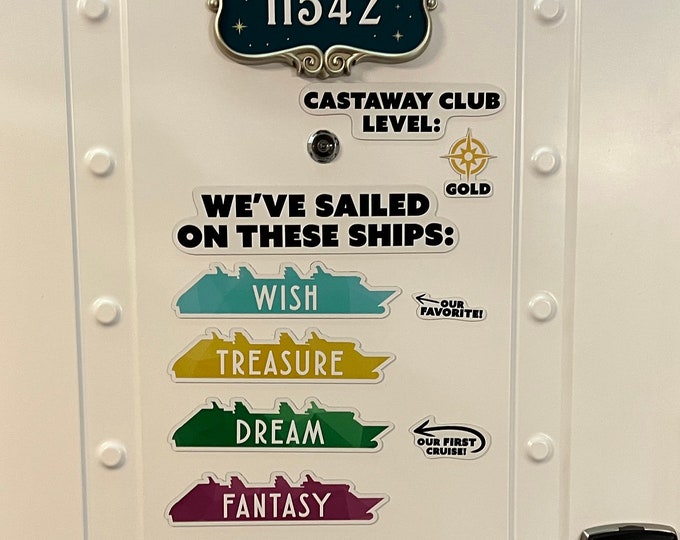 DCL Cruise Door Magnets We've Sailed on These Ships Magnet Pack ...