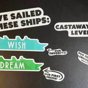 DCL Cruise Door Magnets - We've Sailed on These Ships Magnet Pack ...