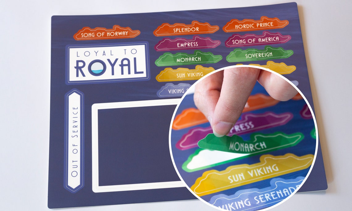 Sticker Expansion for Royal Caribbean Scratch off Poster Add - Etsy