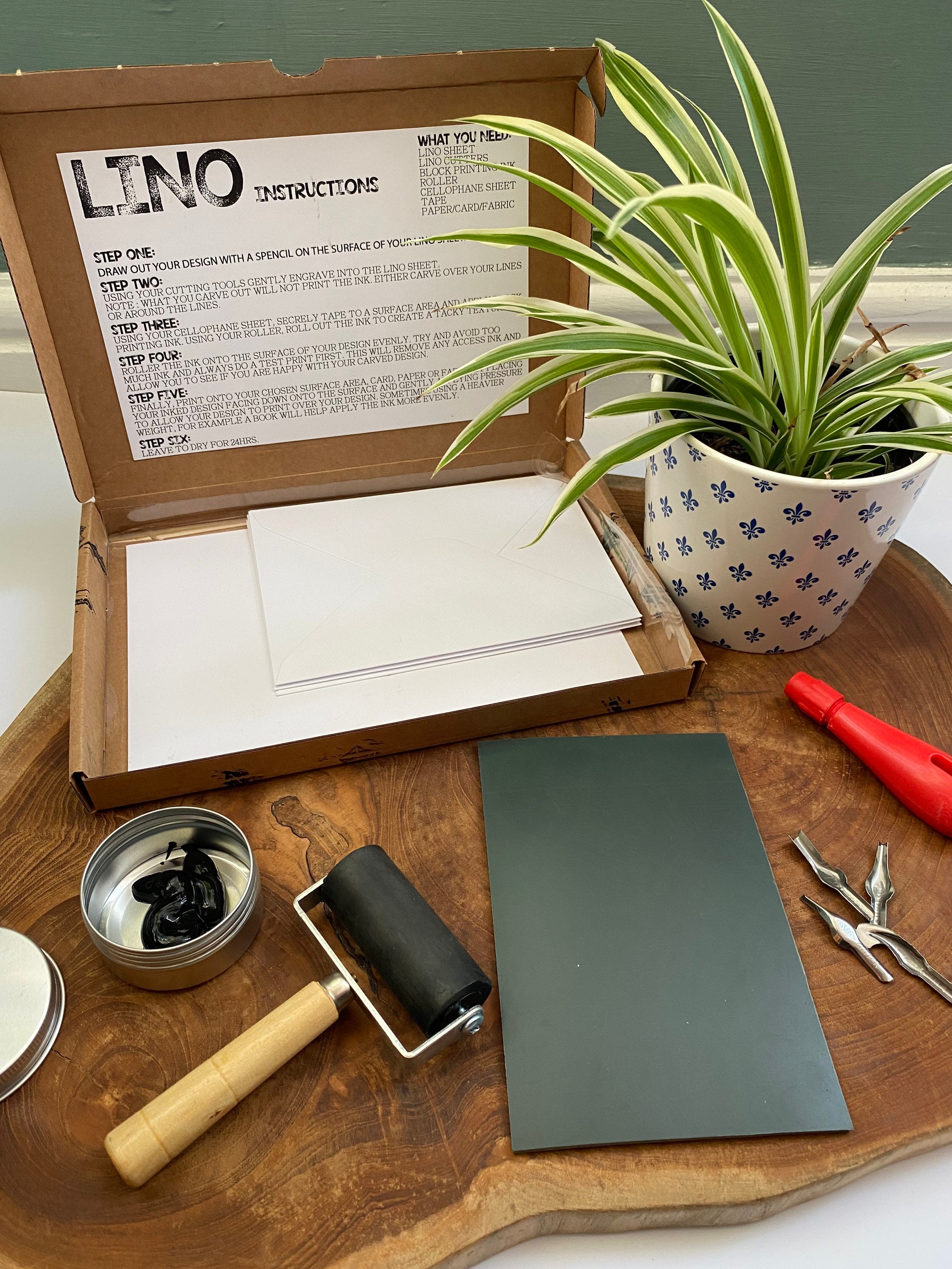 Lino Printing Kit for Beginners. DIY Craft Print Project Hobby - Etsy