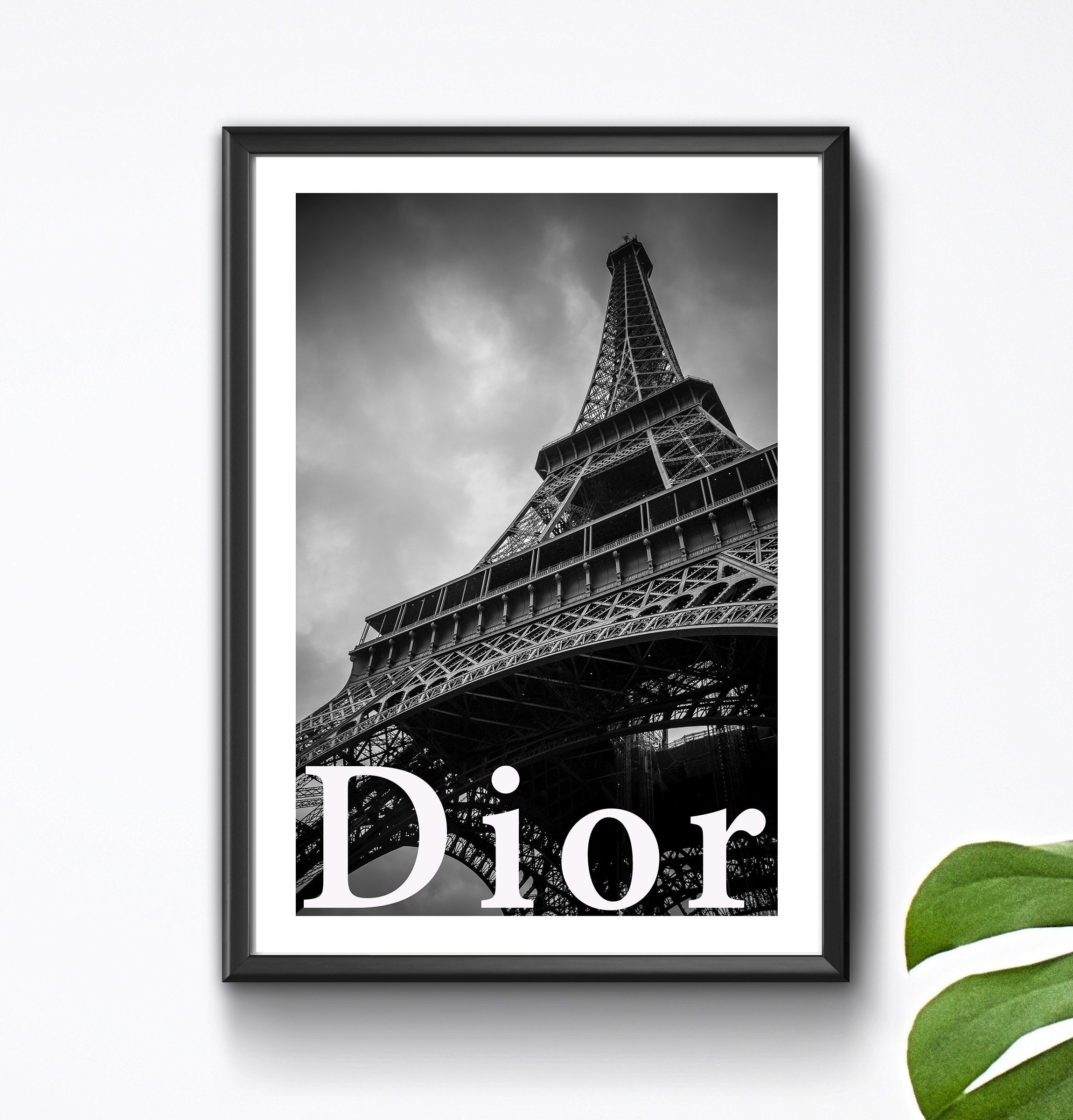 Dior Fashion Wall Art Print Motivational Prints | Etsy