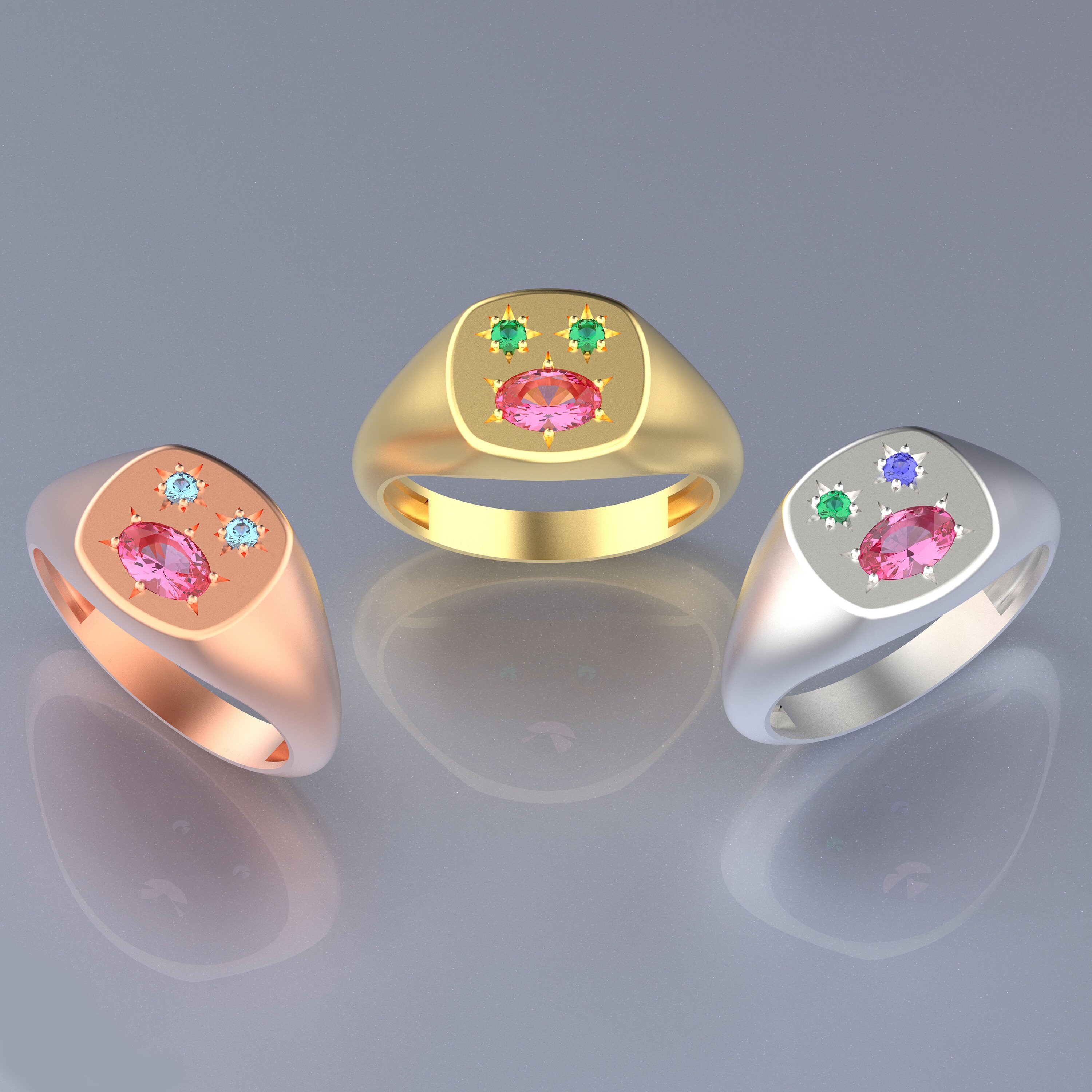 Gold Plated Smiley Face Ring Emoji Ring Happy Face Ring - Etsy