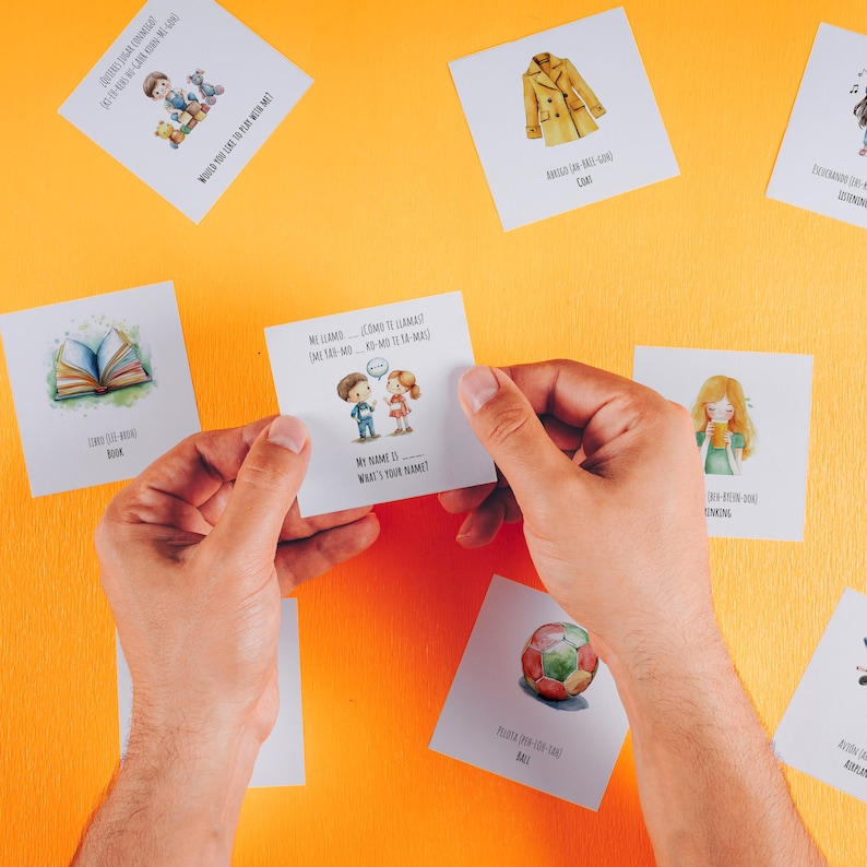 Spanish Flashcards | 100+ Basic Words & Phrases (digital Download) - Etsy