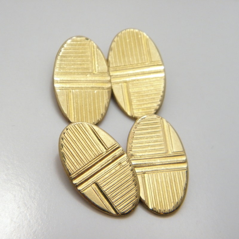 Solid Gold Cufflinks 9ct - Etsy