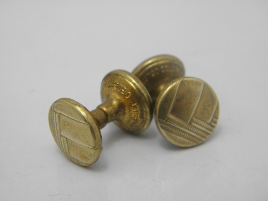 9ct Gold Plated Vintage Spring Chain Cuff Links Lovely Vintage ...