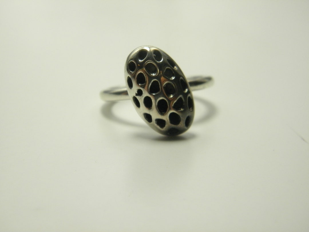 Sterling Silver Tungsten Ore Ring UK Size N 1/2 US Size 7 Lovely ...