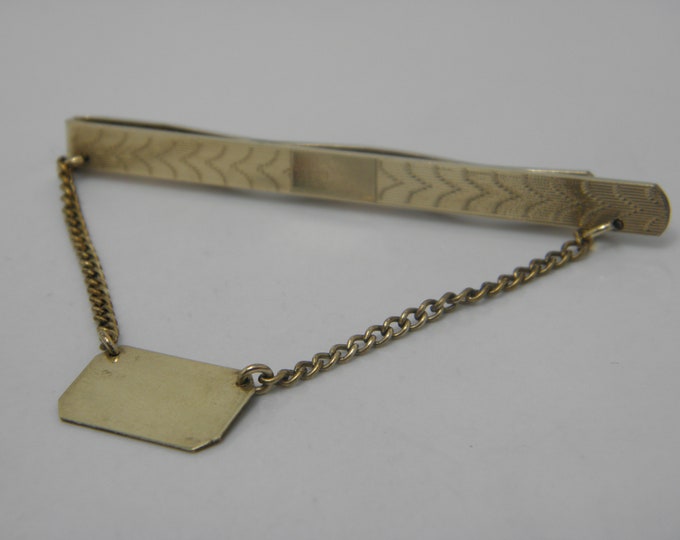 9ct Gold Front & Back Vintage Tie Clip Lovely Vintage Condition - Etsy