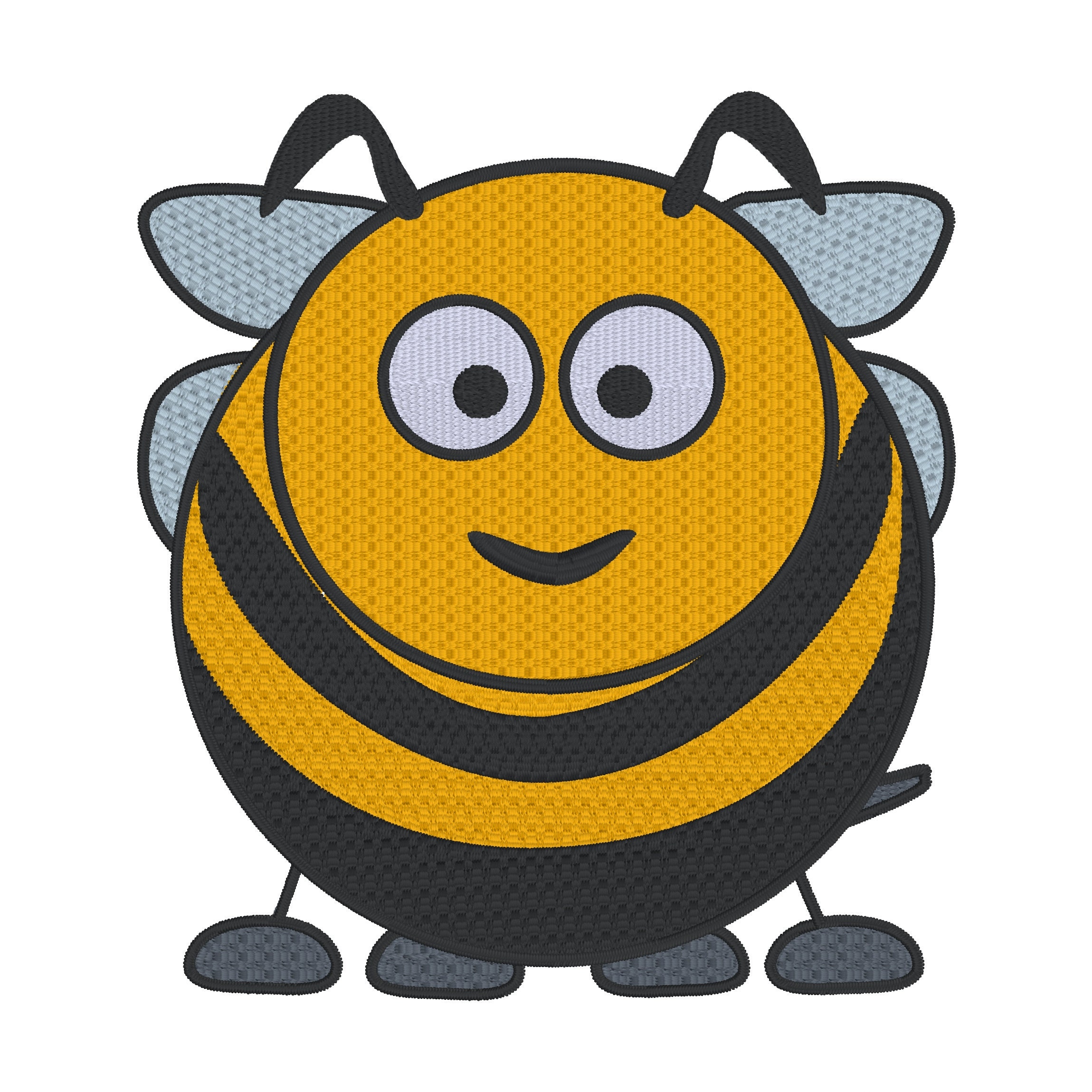 Fat Bee digitale Stickerei Design - Etsy.de