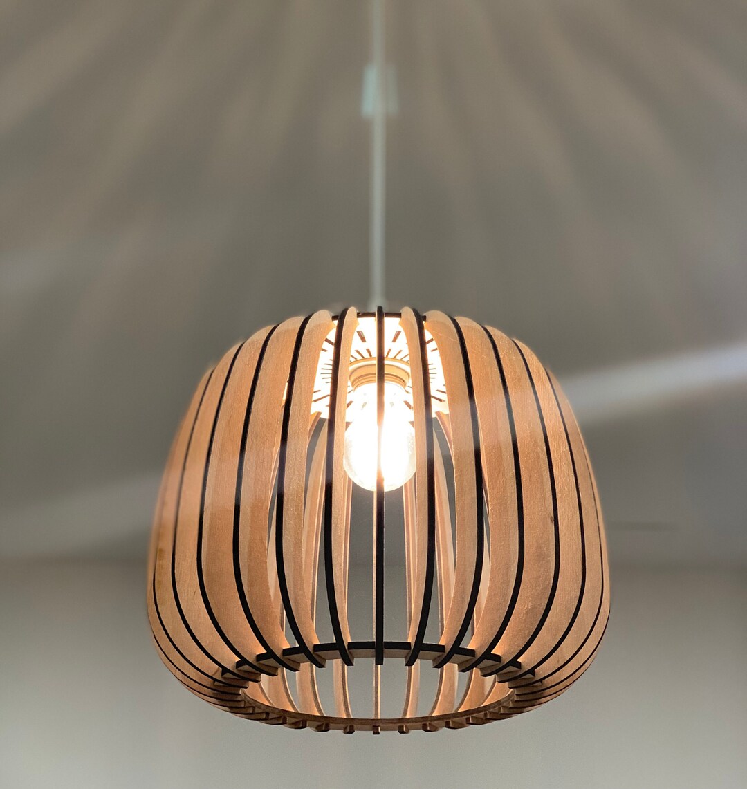 Wooden Lamp Laser Cut Digital Vector File Dxf Svg Format - Etsy