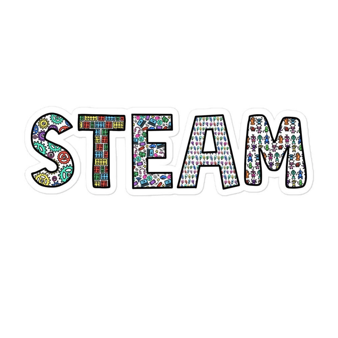 STEAM Doodle, STEAM Sticker, Teacher Sticker - Etsy