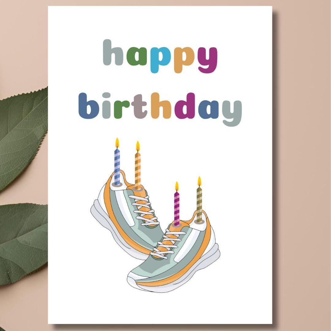 Runner Birthday Card A5 | Professional Print | Running Birthday Card ...