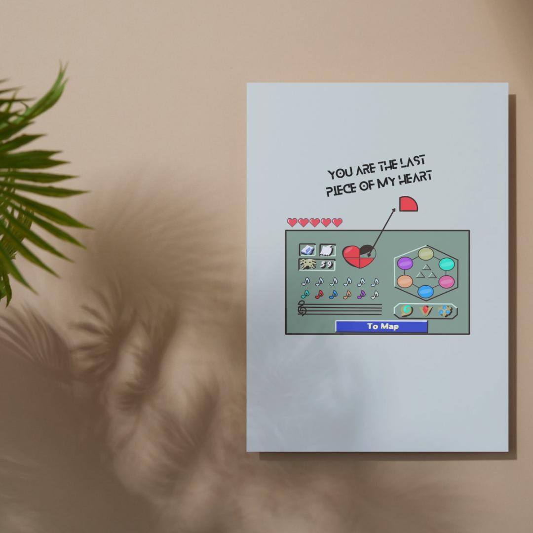 Zelda Happy Birthday, Anniversary, I Love You Card A5 Professional ...