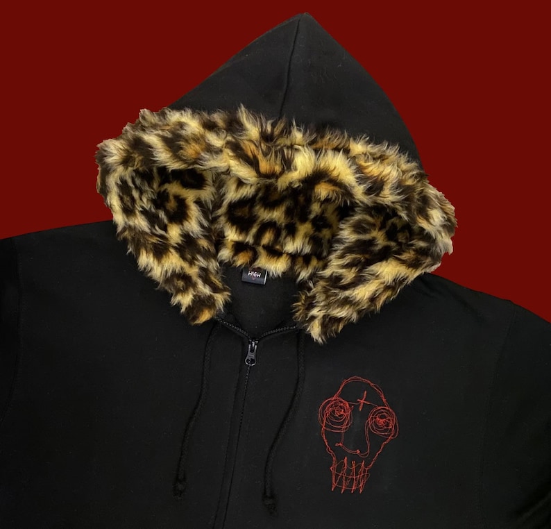 Custom Fur Zip-up Hoodie - Etsy UK